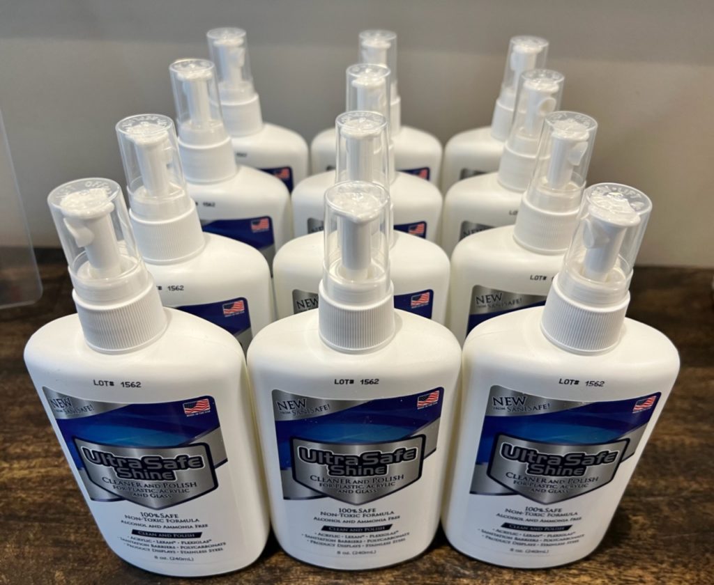 UltraSafe Shine 8oz – 12-pack($7.08 per 8oz bottle) – SaniSafe Products